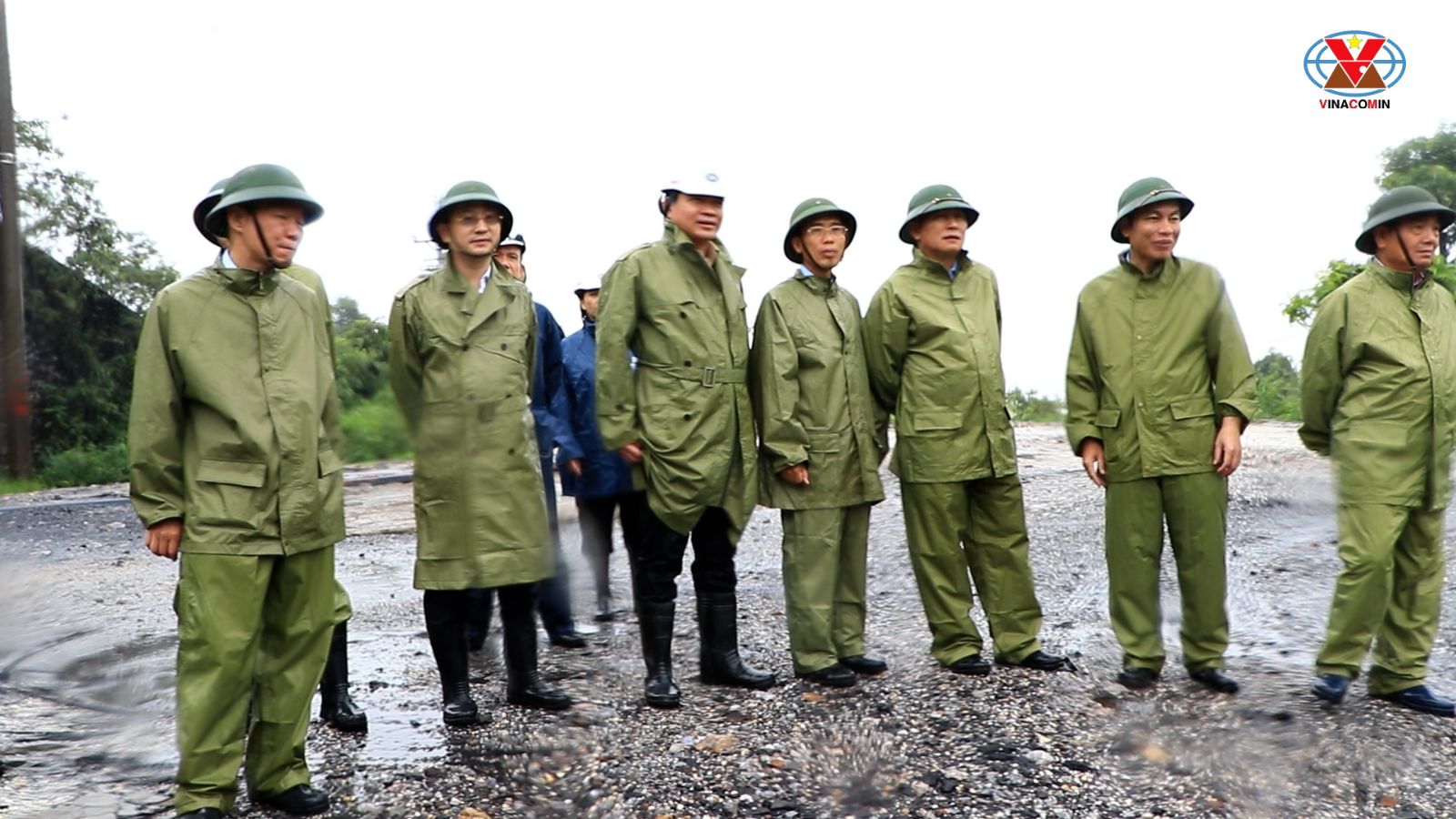 Tổng giám đốc Tập đoàn Vũ Anh Tuấn kiểm tra ứng phó bão số 3 tại các đơn vị khai thác lộ thiên